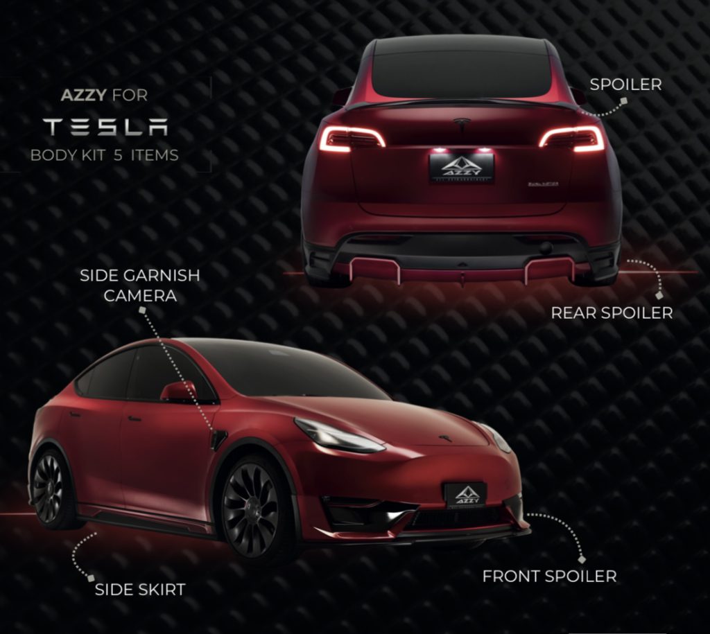 AZZY, Full Set Body Kit for TESLA Model Y Performance – Azzy